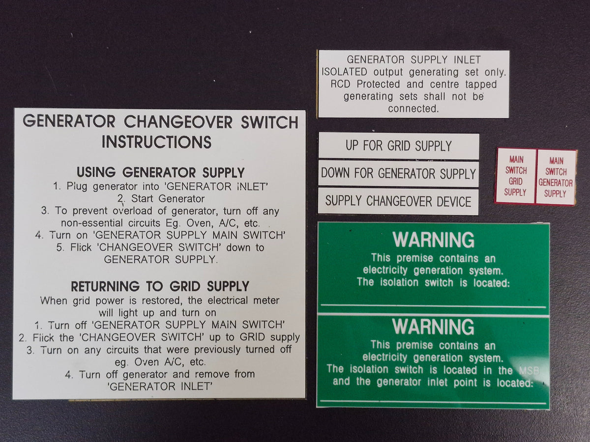 Generator kits – Medallion Engraving Services